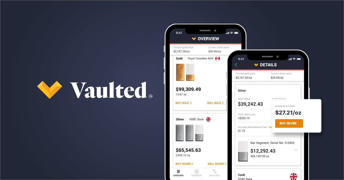 Current Silver Price - Vaulted